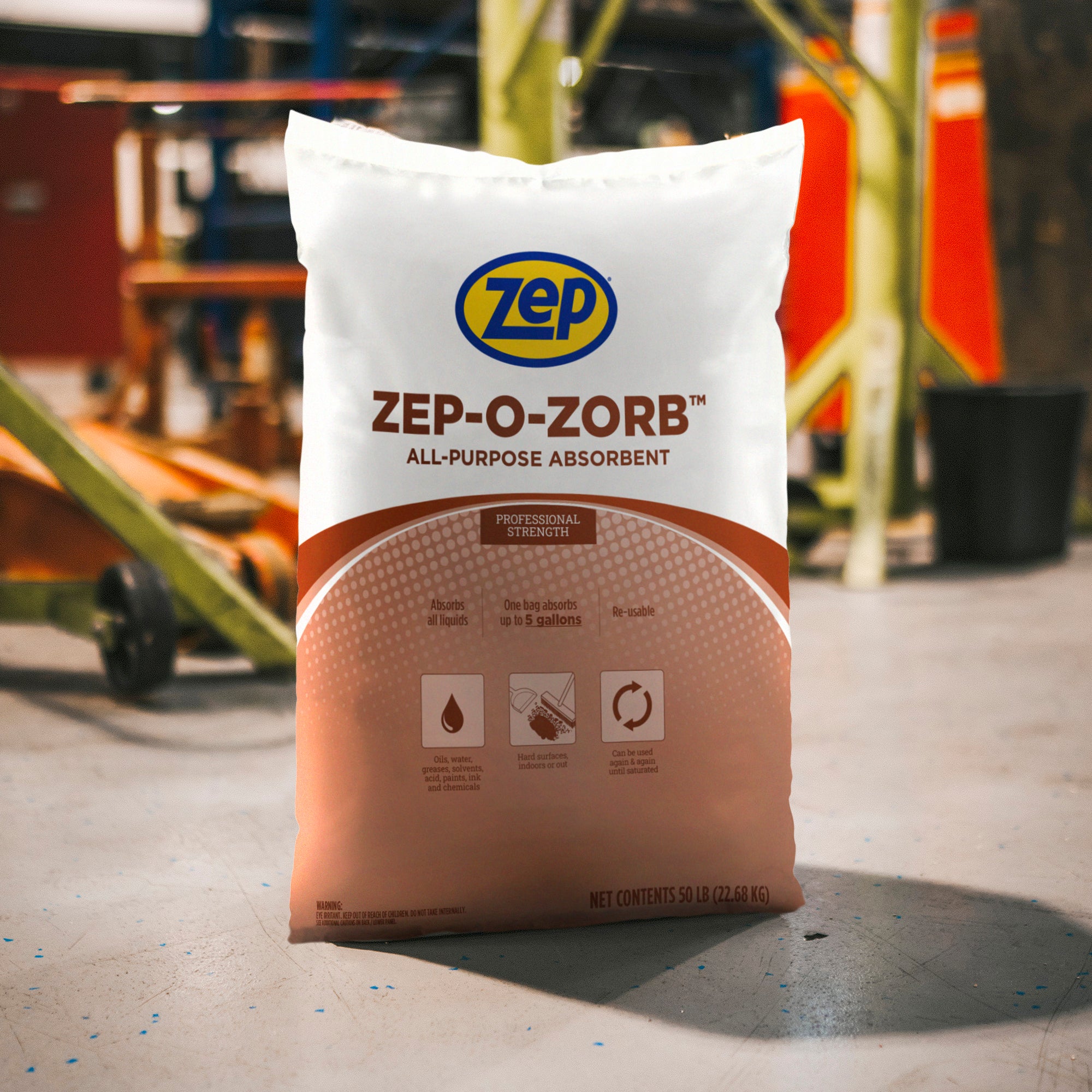 Zep-O-Zorb All-Purpose Absorbent - 50 Pound - Zep Inc.