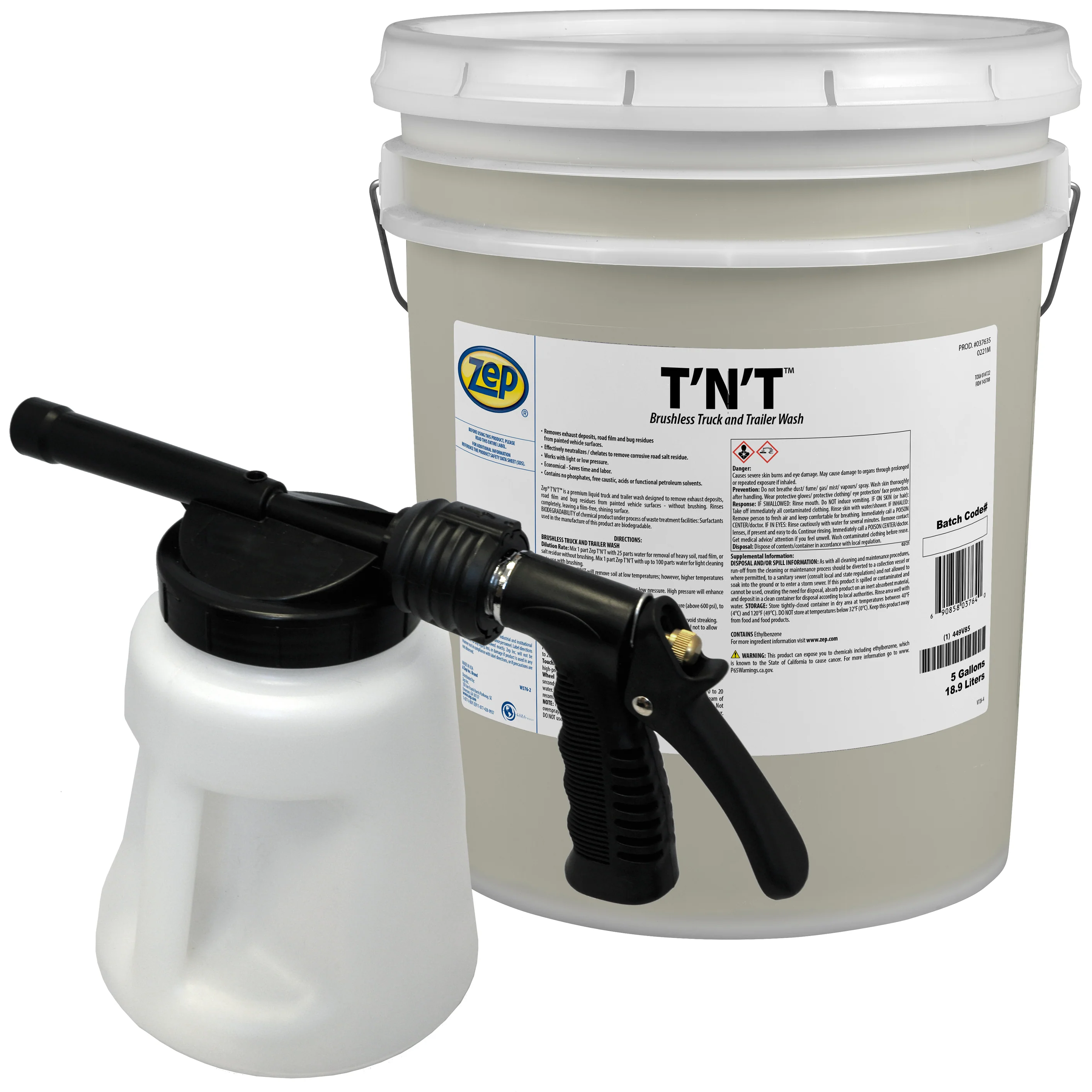 T'N'T Brushless Truck And Trailer Wash 5 Gallon (1 Pail) & Hydro ...